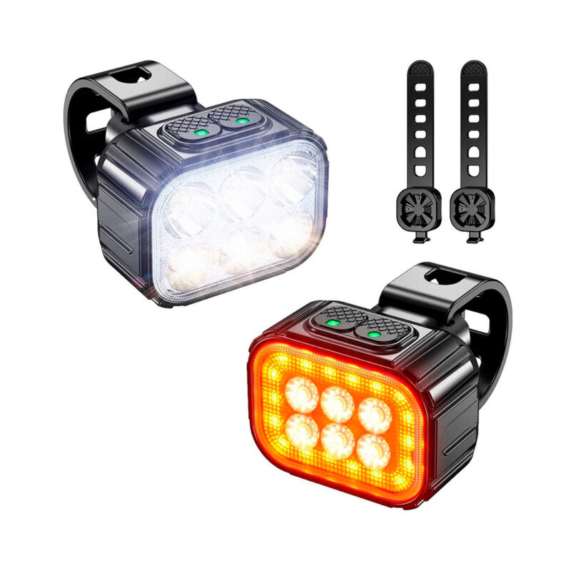 Set Luces Bicicleta Cyclami Q6 Delantera/trasera Luz – AXNSPORT